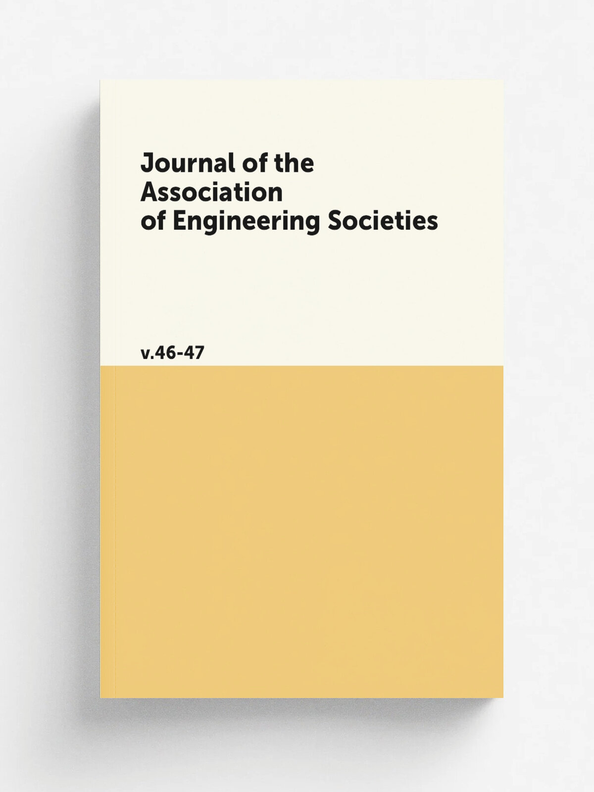 Journal of the Association of Engineering Societies. v.46-47