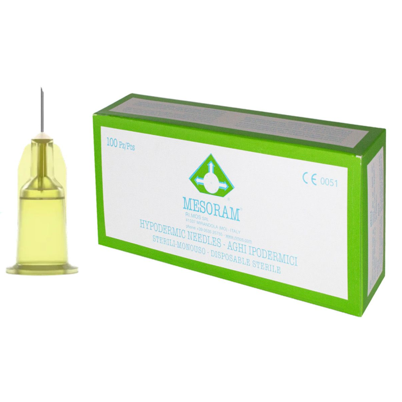 Mesoram Иглы Мезорам для микроинъекций 30G 0,3 x 6 мм, 100 штук