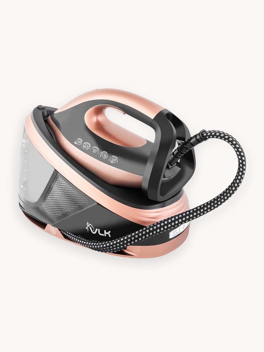 ПарогенеПарогенератор VLK VESUVIO 5600 2800Вт, 1.5л, 8 бар, 400г/мин (удар), ECO-режим, антинакипь, керамическая подошва