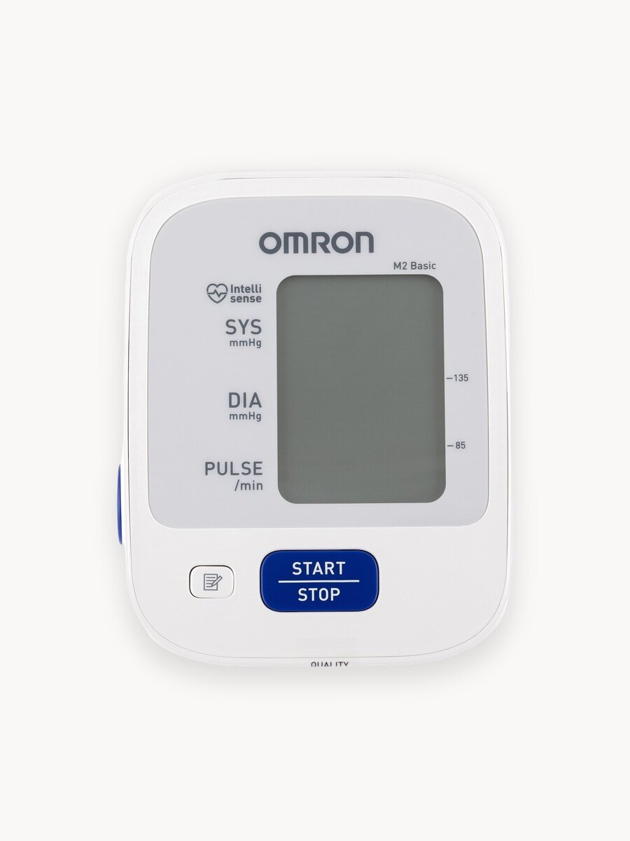 Тонометр Omron M2 Basic без адаптера, автоматический (HEM 7121-RU)