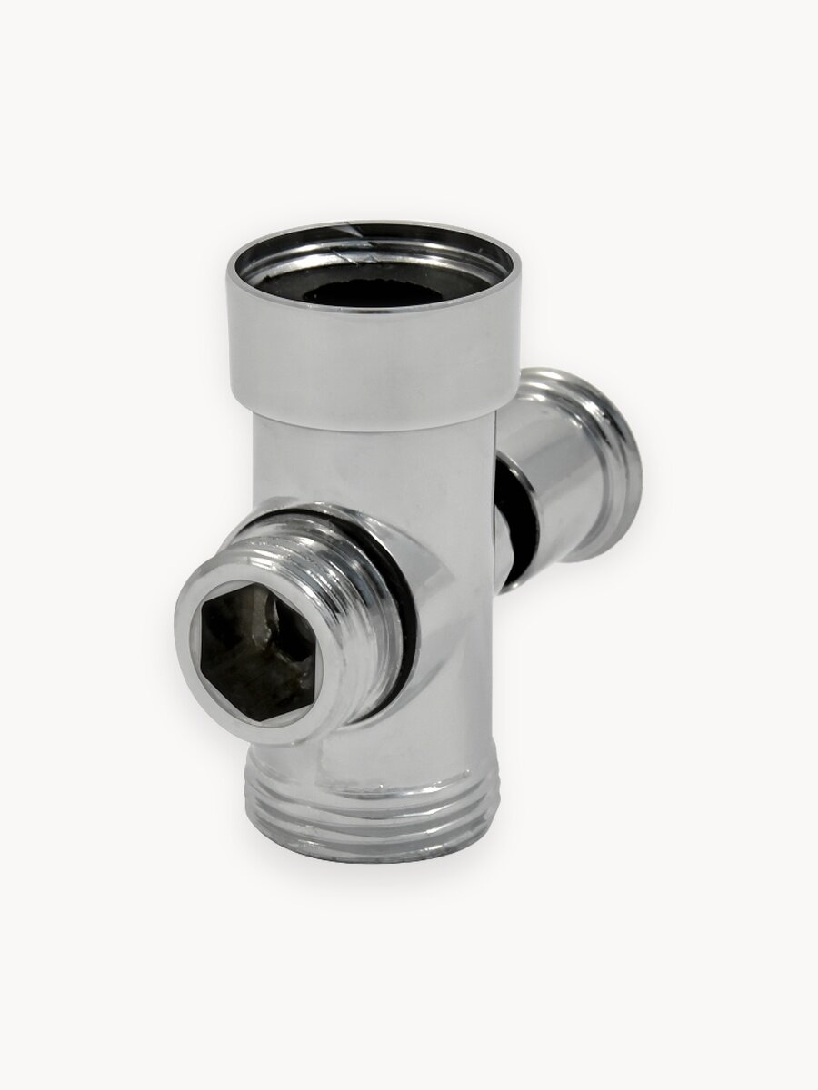 Дивертор для смесителя вытяжной (кнопочный), хром Арт: 0402.118