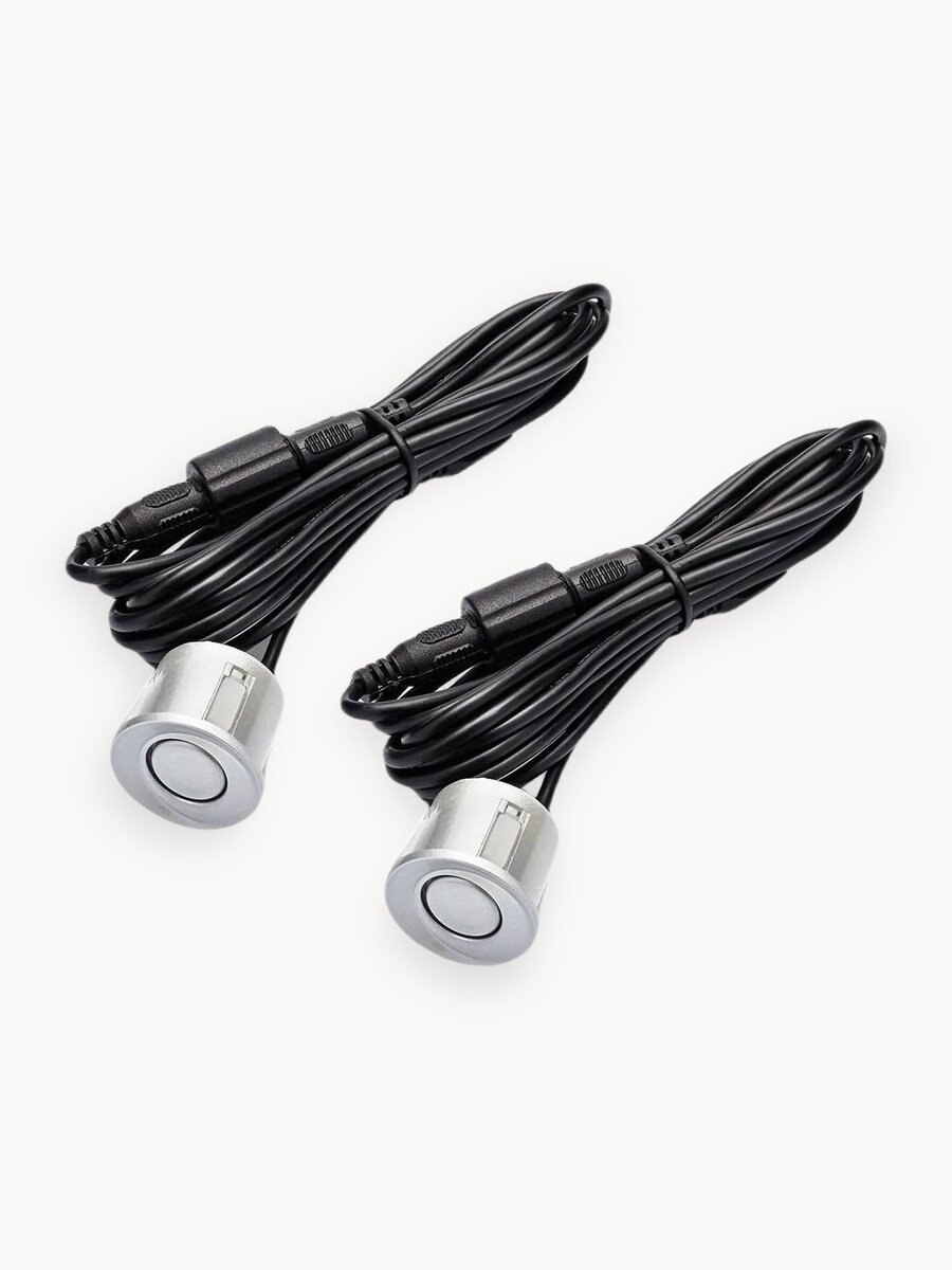 Датчики парктроника 22 мм (2 шт, разъемные, металл, белый)