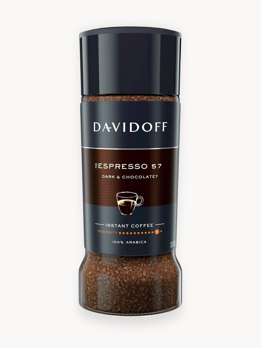 Davidoff Espresso 57 Intense Dark & Chocolatey Instant Coffee 100 г