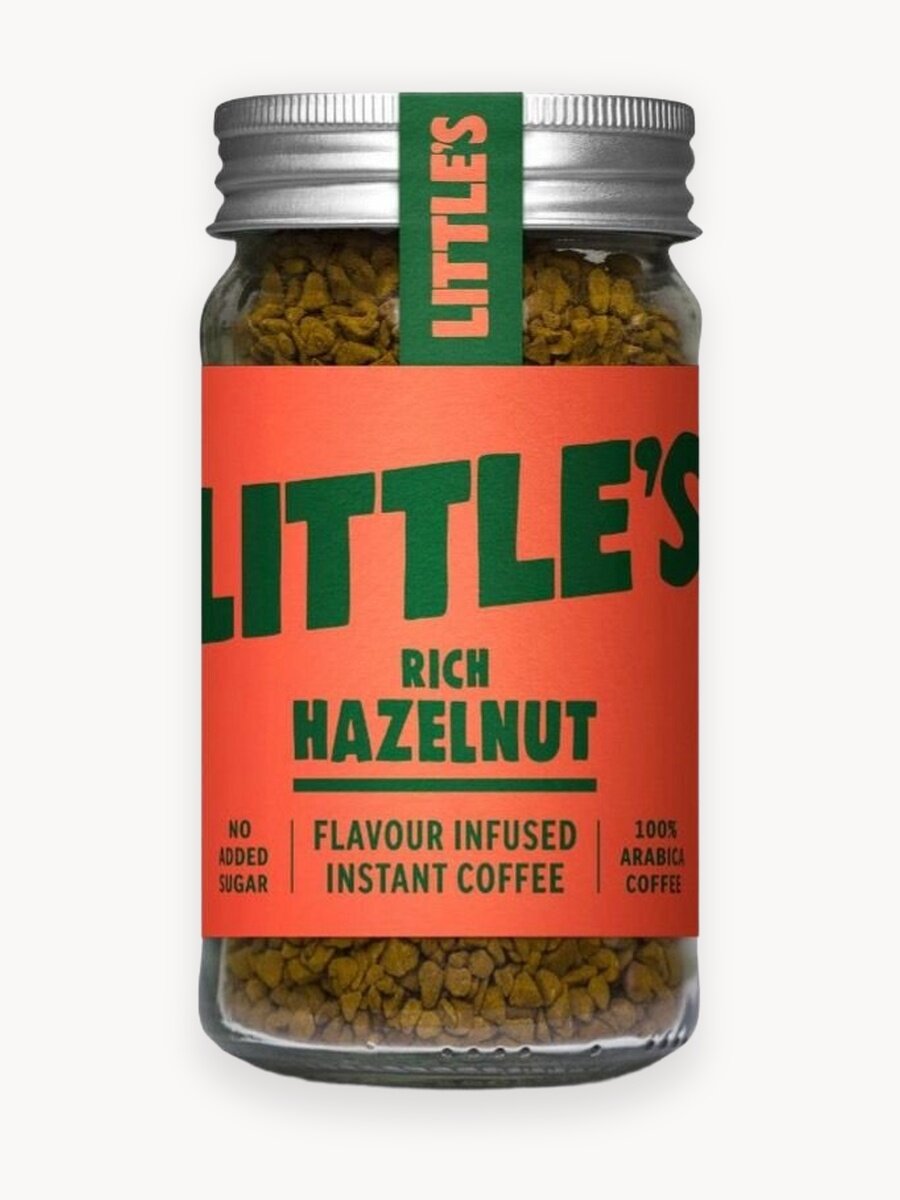 Кофе сублимированный растворимый Little's RICH HAZELNUT с ароматом лесного ореха 50 г, Великобритания