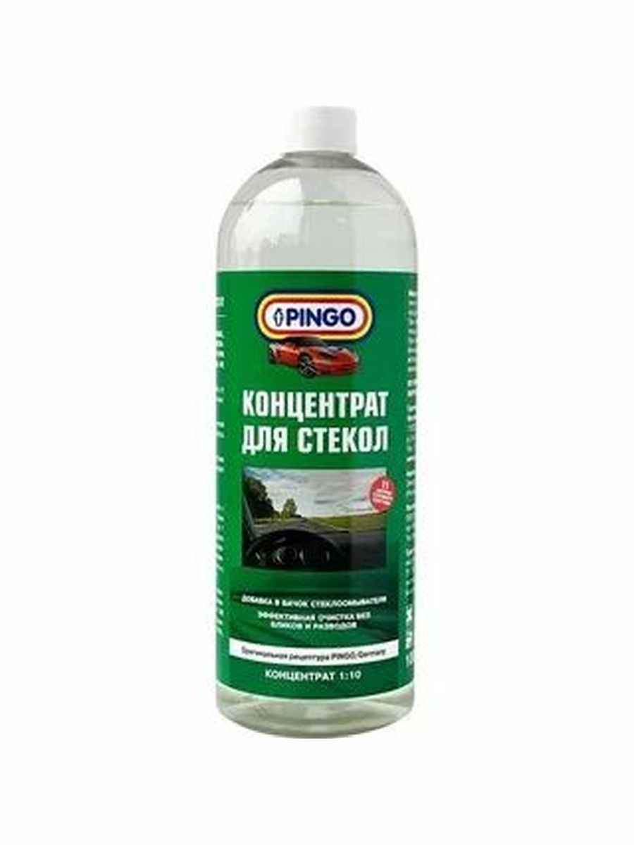 Концентрат моющий для стеклоочистителей PINGO (1:10) без запаха, ПЭТ-бутылка, 1 литр