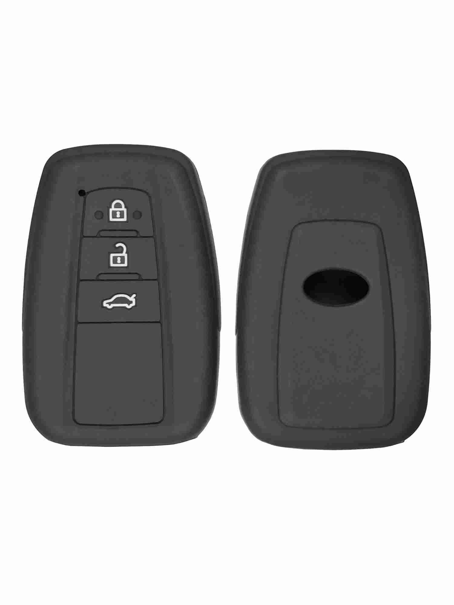 Чехол на ключ силиконовый для Toyota Camry, Corolla (чёрный) belais #22021