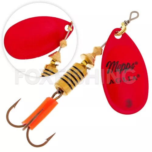 Блесна вращающиеся Mepps Aglia №0 2,5гр. #Fluo rouge