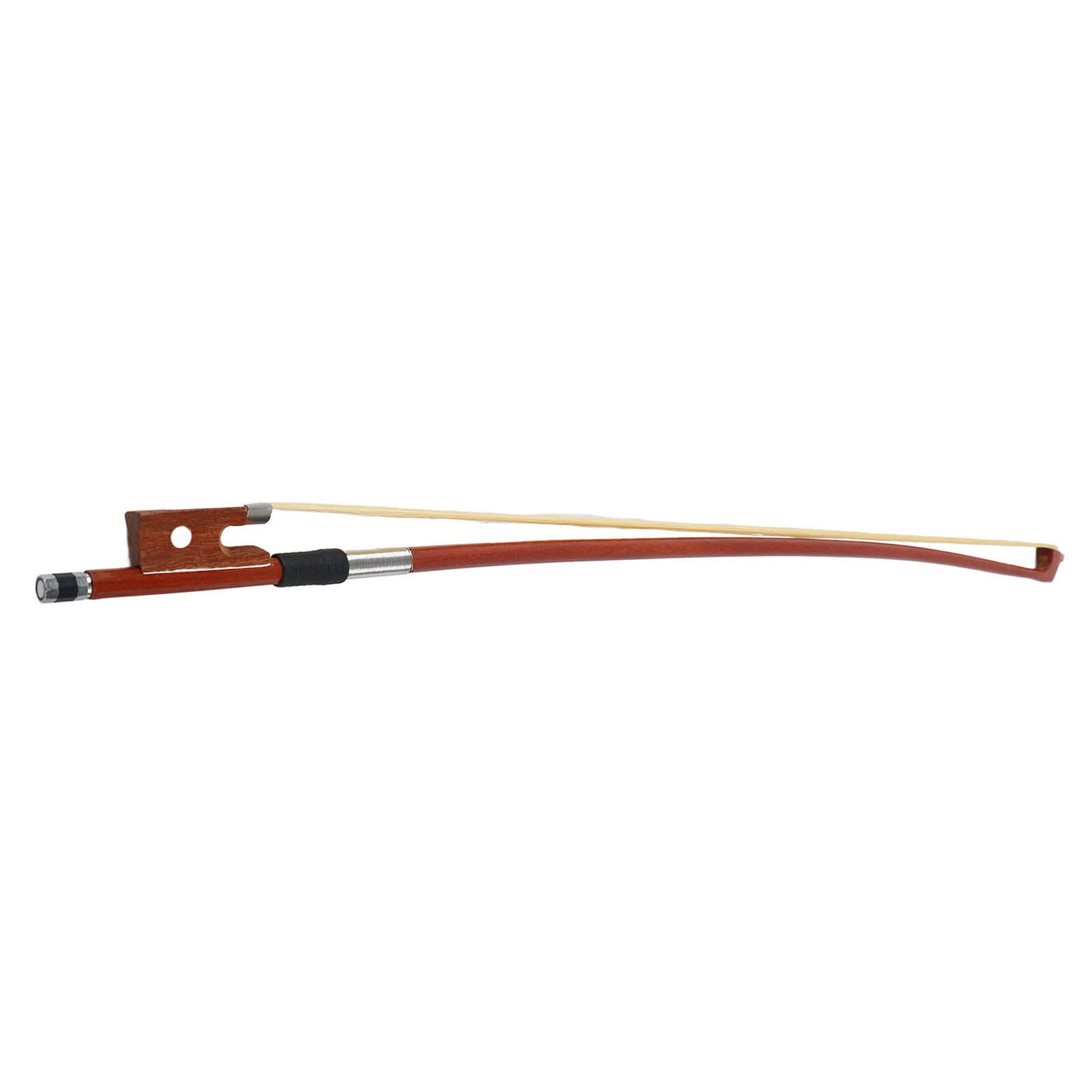 Смычок для скрипки с оправкой из конского волоса, восьмиугольная палочка, хорошо сбалансированная, сменная для практики 1/2 (61 см/24 дюйма)