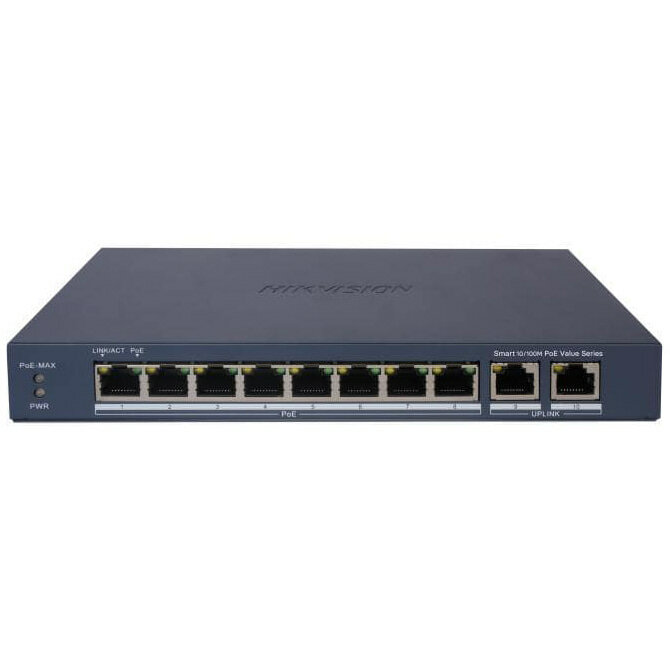 DS-3E1310P-EI/M PoE коммутатор Hikvision