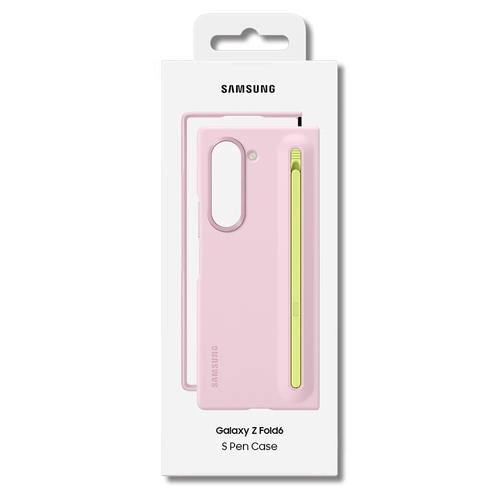Розовый чехол Samsung Galaxy Z Fold 6 со стилусом S Pen