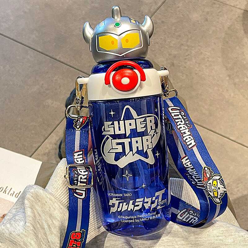 Стакан для воды Ultraman 2024, новый детский школьный чайник с трубочкой, космический стакан, летний подарок на день рождения для мальчика