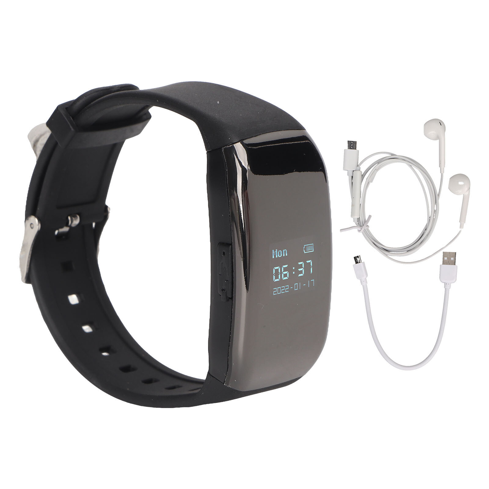 Цифровой голосовой рекордер Watch HD -снижение шума голос активированный рекордер браслет для собеседования деловой встречи 16G