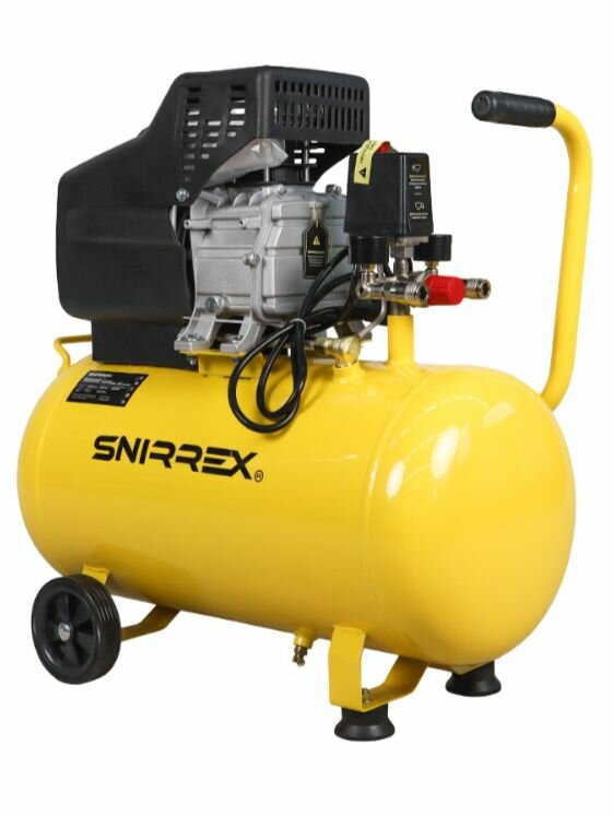 Компрессор SNIRREX SCD 1.8-50/300 коаксиальный 1,8кВт, 8 бар, 50л, 2850об/мин, 300л/мин, 26кг