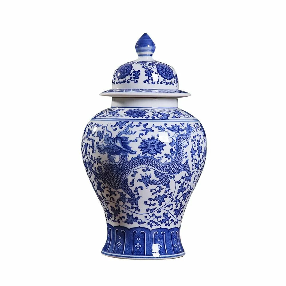 Керамическая ваза для имбиря с крышкой для хранения Высота 35см