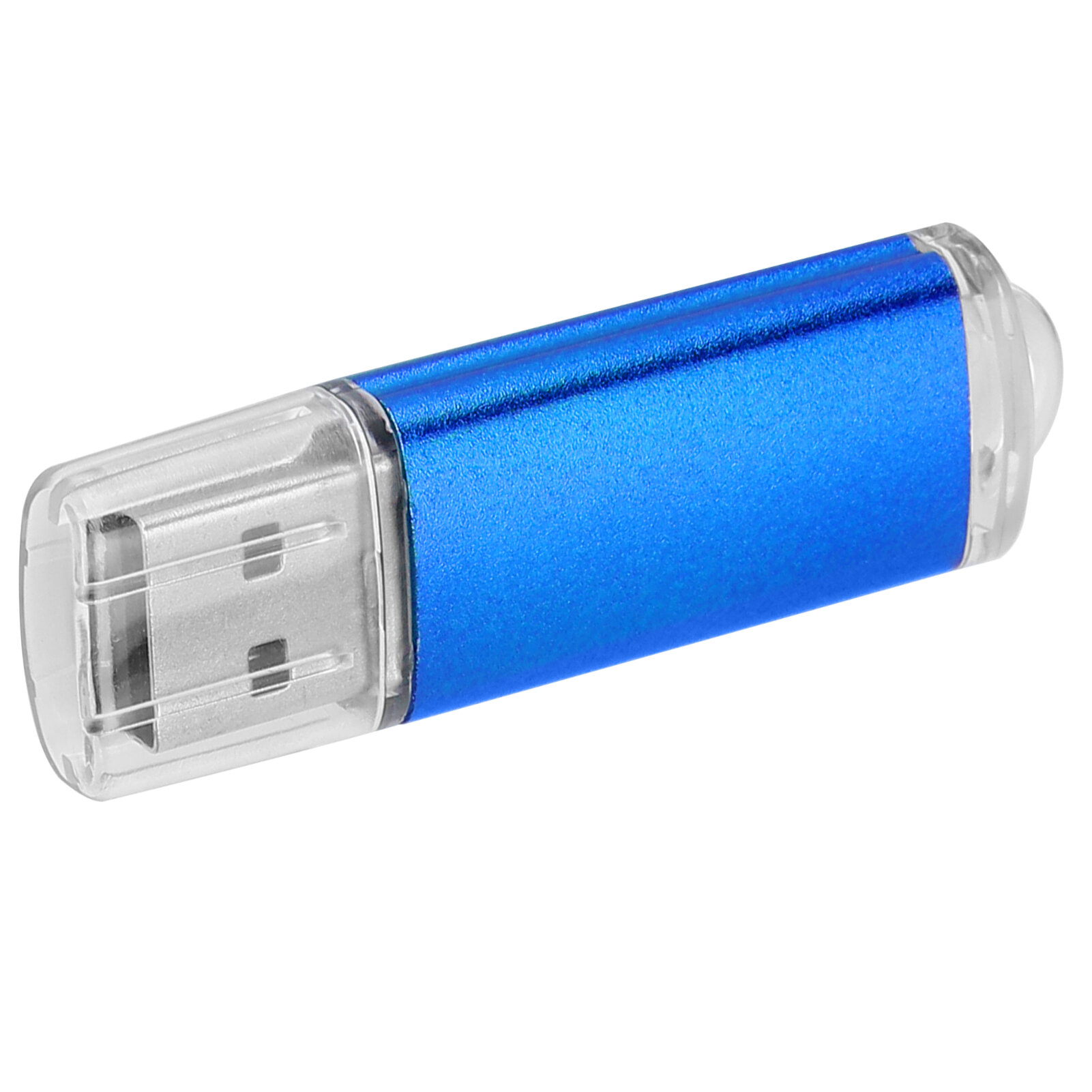 USB Flash Drive с прозрачной обложкой Синий Портативный накопитель Память 2GB USB 2.0 Для ПК Планшета Aluminum Alloy Без драйвера Plug and Play Совместимость с Window2003/XP/Vista/7/8/10/OS X/Linux Для компьютера Автомобиля Блютуз-колонки ТВ