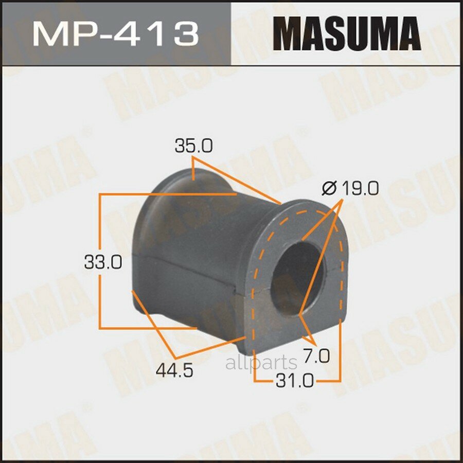 MASUMA MP-413 Втулка стабилизатора пер.