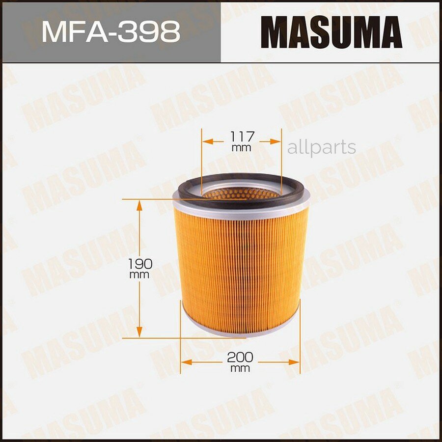 MASUMA MFA-398 фильтр воздушный!\ Nissan Atlas/Condor 91>