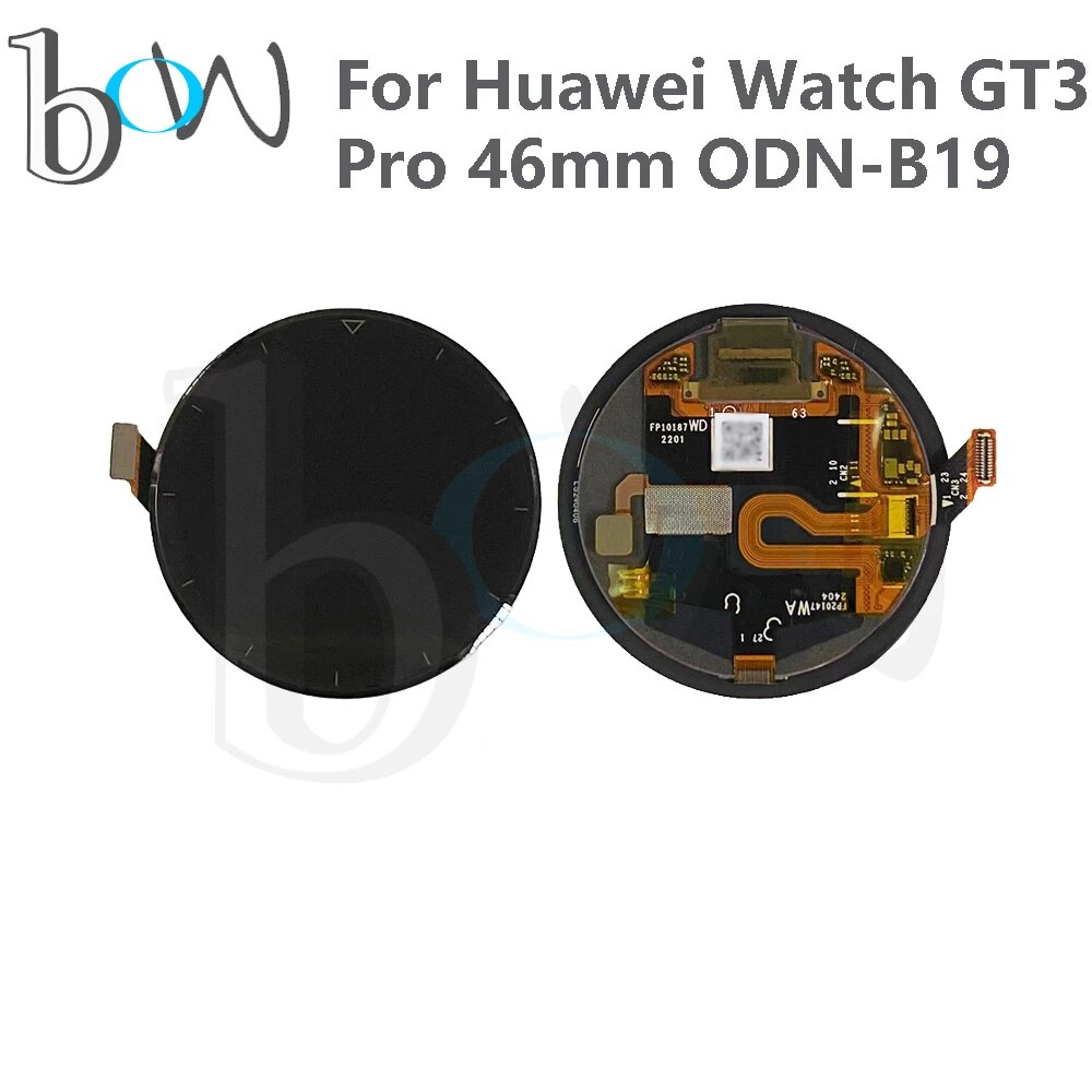 Для Huawei Watch GT3 Pro 46 мм ODN-B19 ЖК-дисплей, дигитайзер сенсорного экрана, стеклянная панель, датчик, полная сборка для Watch GT 3 Pro