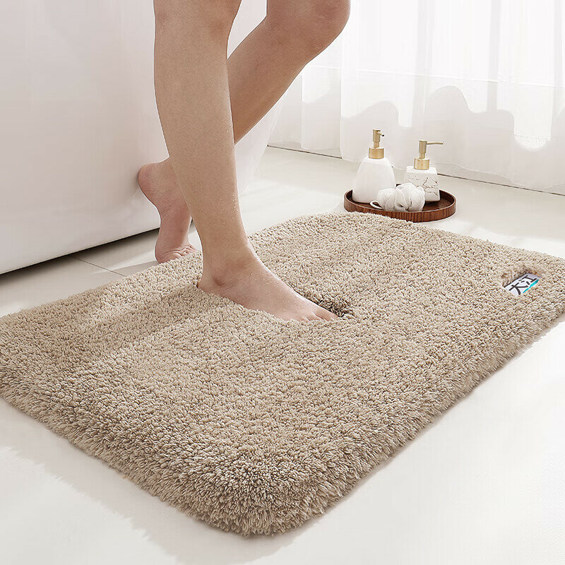 Dajiang Antibacterial Bathroom Mat, Bathroom Floor Mat, Absorbent Bathroom Mat, Non-Slip Hotel Floor Towel, 60x90cm