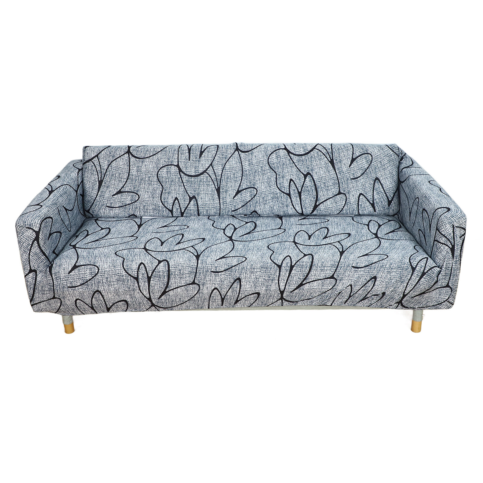 Несоотражная эластичная печать пылепроницаемое покрытие расщепленной крышки для расщепленного покрытия (для 3 человек диван)