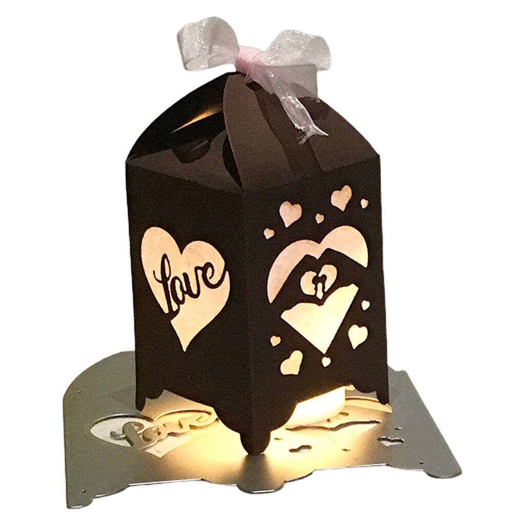 Сердце Фонарь Металлические Режущие Штампы Трафарет Для Скрапбукинга Высечки Карты Тиснение DIY Фотоальбом Шаблон Формы Украшения