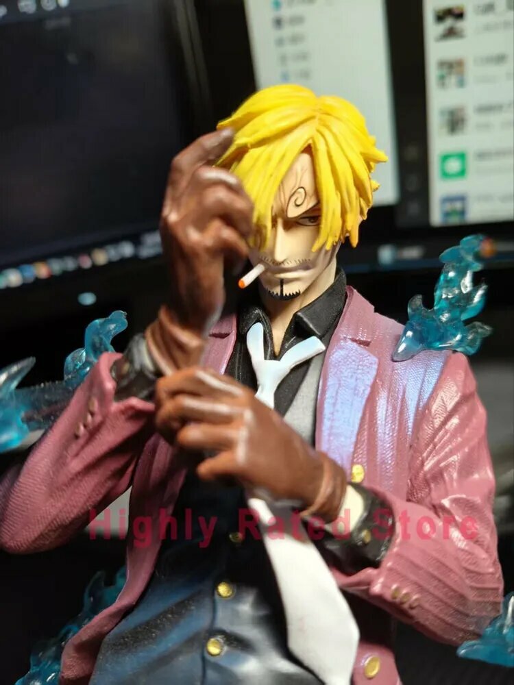 26cm/One Piece Санджи в боевой позе коллекционная статуэтка, материал из пвх