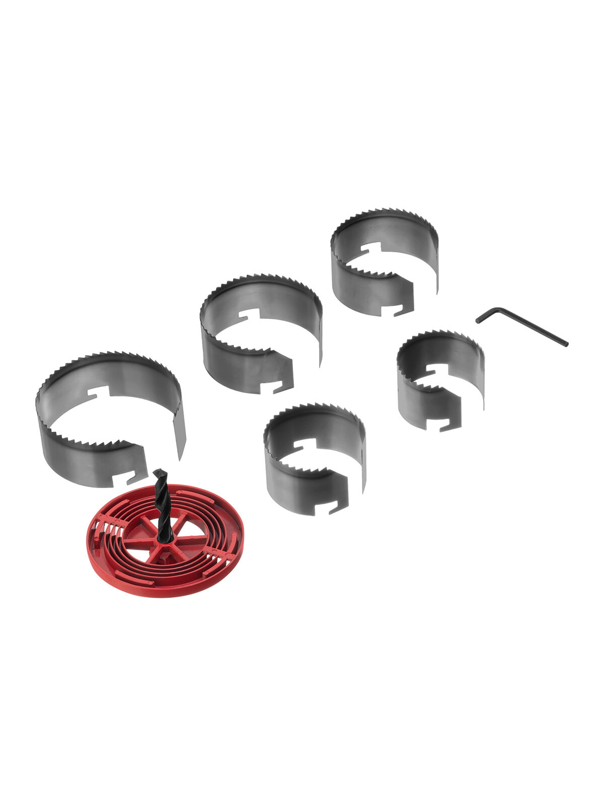 Пила кольцевая Matrix, 60, 67, 74, 81 и 95 мм диаметр, 1.5" глубина пропила, центрирующее сверло в наборе, 70470