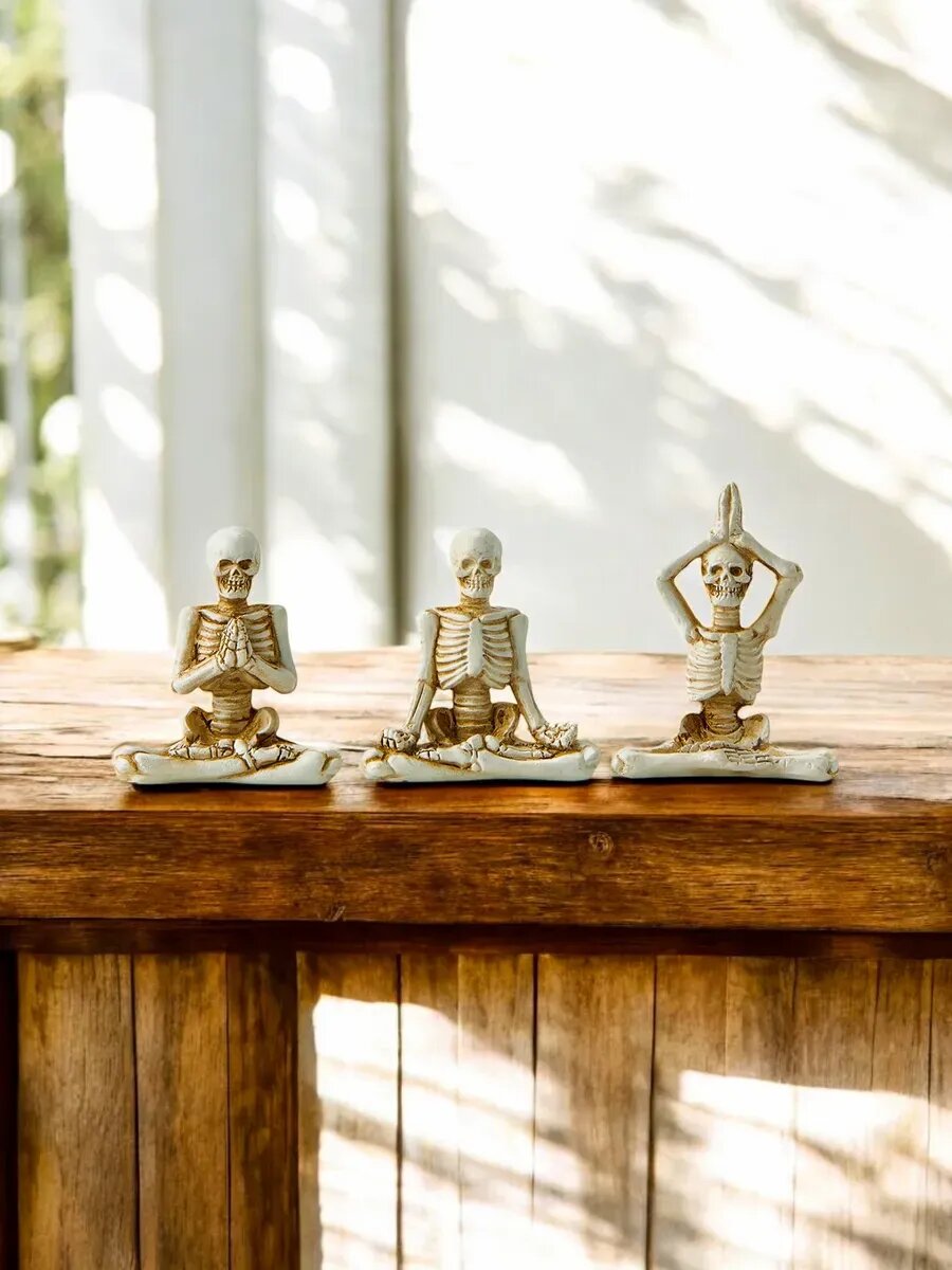 Набор фигурок Скелеты йоги