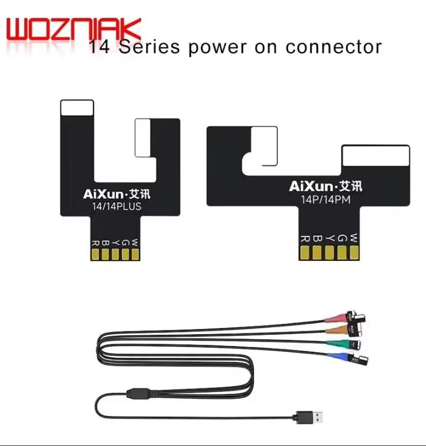 AIXUN P2408S P3208 Тестовый кабель питания для iPhone 7 8 X XSMAX 11-15 16 Pro Max Тест управления загрузкой постоянного тока для мобильного телефона 14 series cable