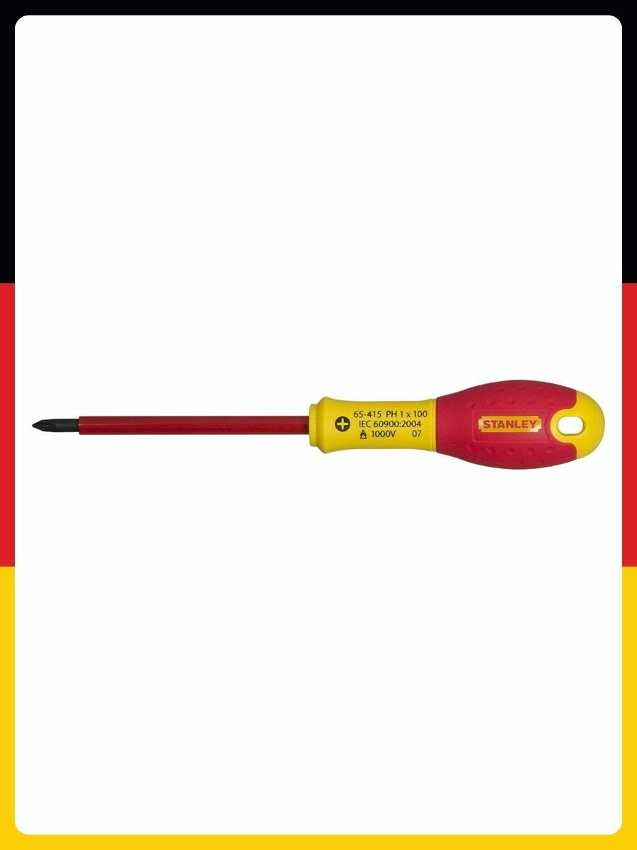 Изолированная отвертка Stanley FatMax PH0 75 мм
