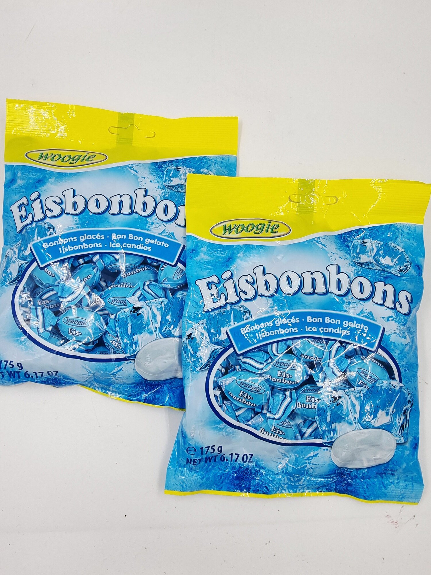 Леденцы освежающие Woogie Eisbonbons Candies (175x2) 350 г (Германия)