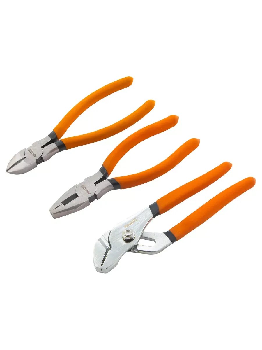 Плоскогубцы, бокорезы, клещи, набор 3 штуки