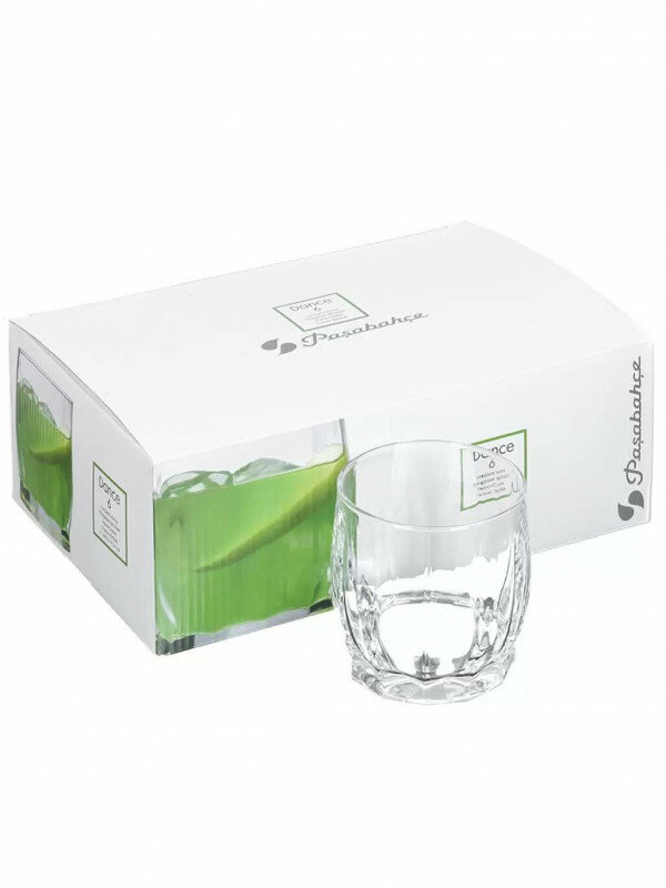 Набор стекло стаканов для воды 6 предметов Данс 290 мл Pasabahce 42865
