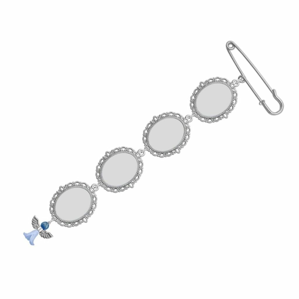 Овальный фото-кулон для букета