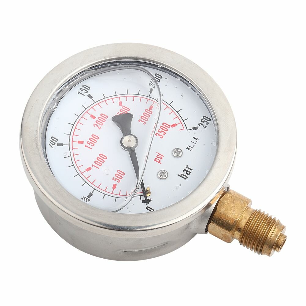 Гидравлический манометр 0-250 Bar (3750 PSI), G1/4", 63 мм