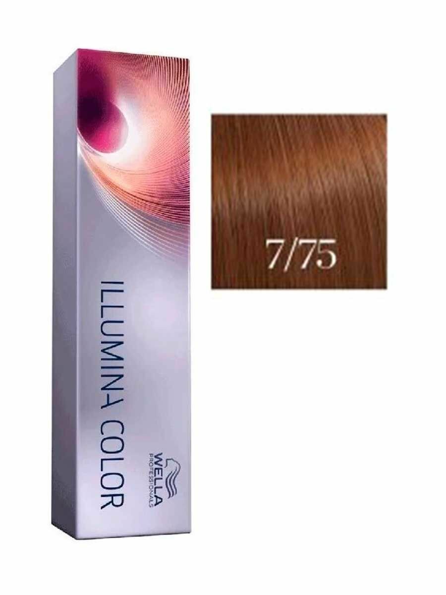 Краска Wella Illumina Color 7/75 Велла Иллюмина Колор для волос 60 мл