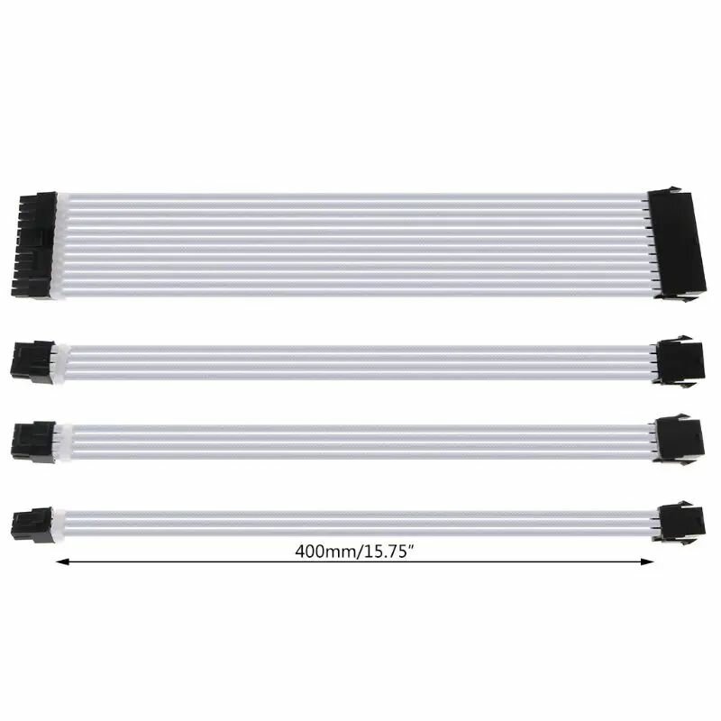 1 комплект 30 см/40 см A-TX базовый удлинительный кабель комплект ПК графический процессор процессор блок питания в оплетке провода компьютерные разъемы 24-контактный 8-контактный 6-контактный 4+4-контактный