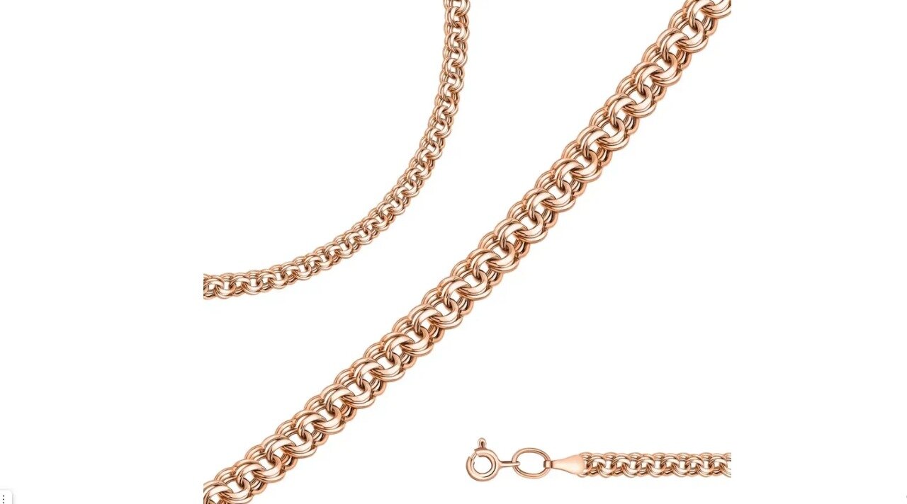 Цепь красное золото, 585 проба