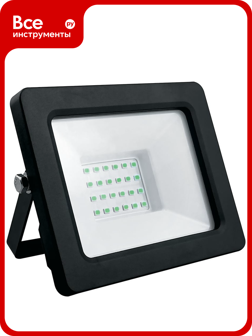 Светодиодный прожектор FERON LL-903 2835 SMD 30W зеленый AC220V/50Hz IP65, черный в компактном корпусе, 153*110*35 мм 32211