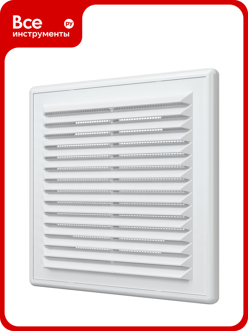 Решетка вентиляционная вытяжная (150х150 мм; белая) ERA 1515Р 233-014