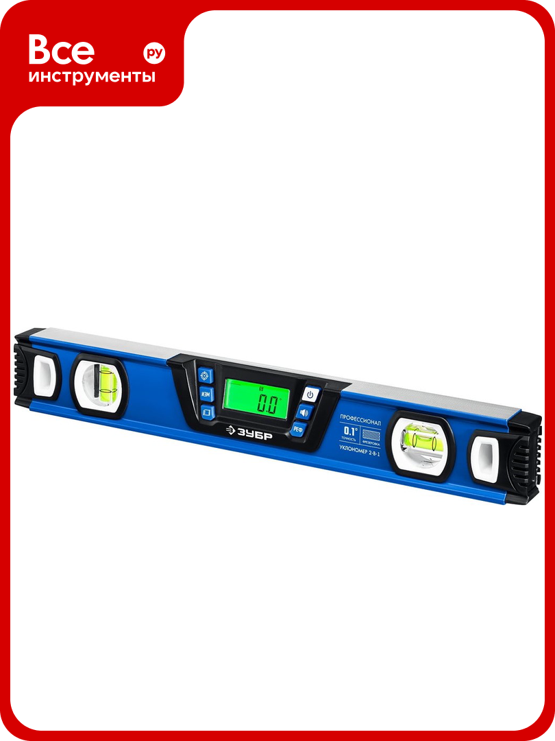 Уровень-уклономер ЗУБР Профессионал Горизонт 400 мм 34286