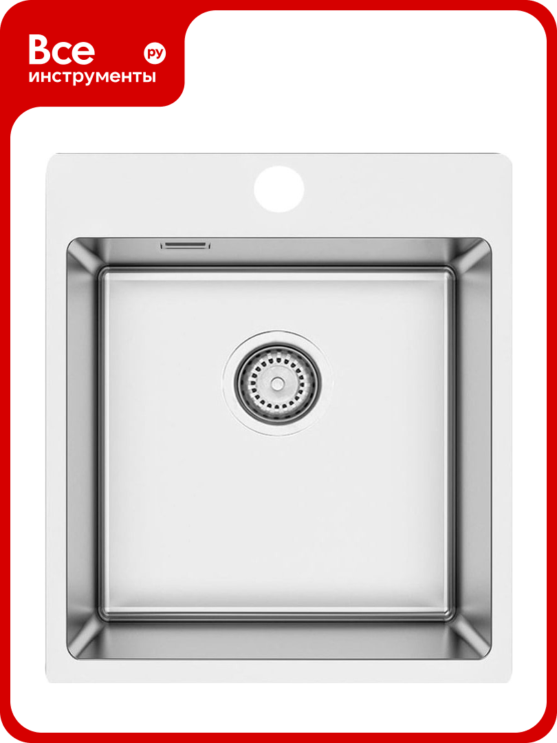 Мойка Ukinox лофт LOB450.500, для применения в пищевой промышленности, прямоугольная форма, матовая поверхность