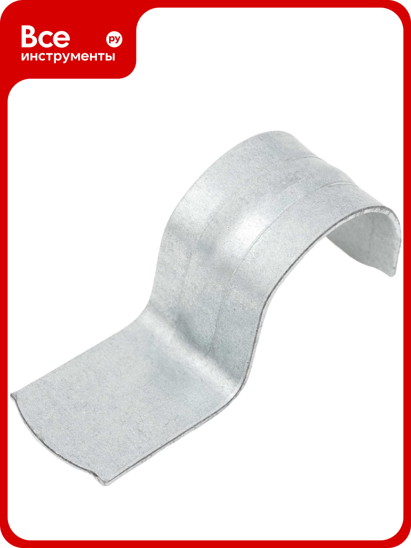 Скоба металлическая Gigant однолапковая СМО 21-22 мм б/о оцинк. 100шт GMB-1/2122, крепления кабелей диаметром