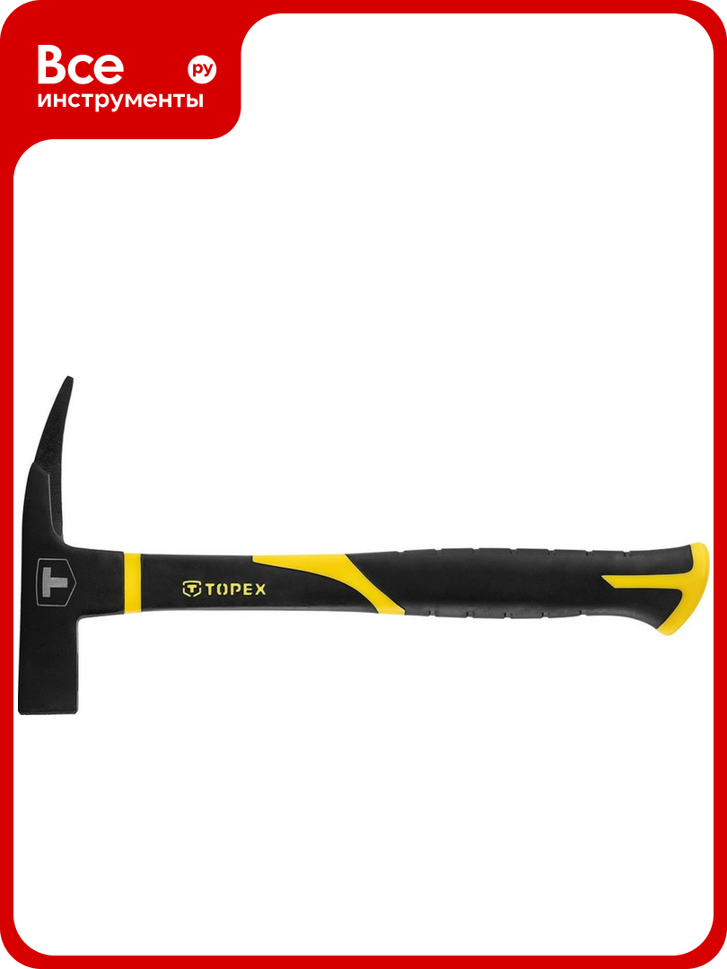 Шиферный молоток TOPEX 600 г, рукоятка из стекловолокна 02A855, используется