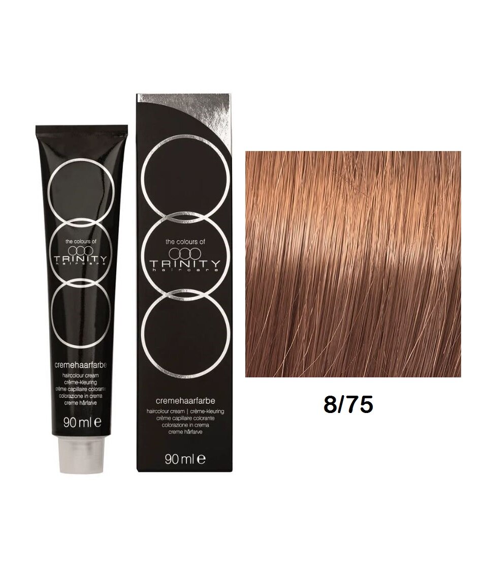 Trinity COT Тринити Стойкая краска с кератином 90 мл - COT 8/75 haselnuss Лесной орех