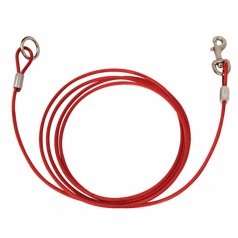 Triol Трос привязочный с карабином и кольцом, 0,5*300см