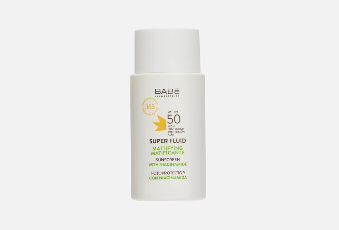 Солнцезащитный флюид для лица SPF 50+ Laboratorios Babe Mattifying, 50 мл