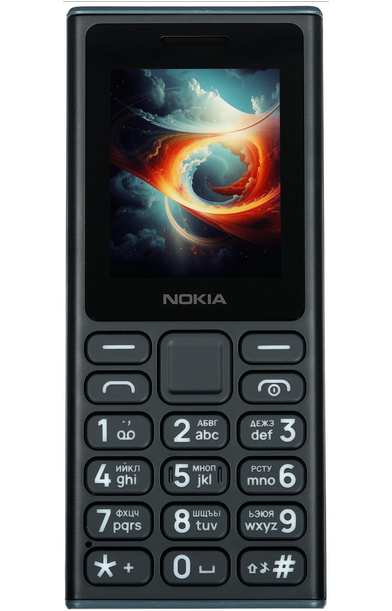 Мобильный телефон Nokia 108 (2024) DS, 2 SIM, экран 2", 1000 мА*ч Черный