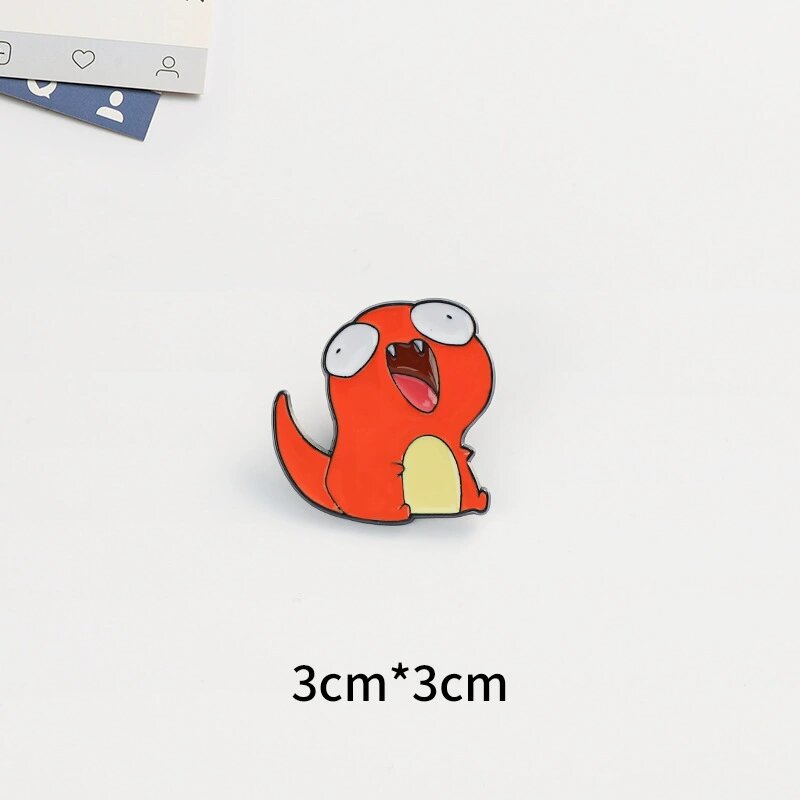 MINISO Брошь в виде покемона, забавного Пикачу, мультяшная панда, утка, металлический значок, милый аксессуар, украшение, пряжка