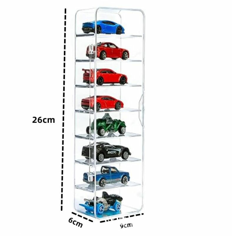 Органайзер для игрушек и машинок "Икеа", пластик, прозрачный, 26 х 9 х 6 см